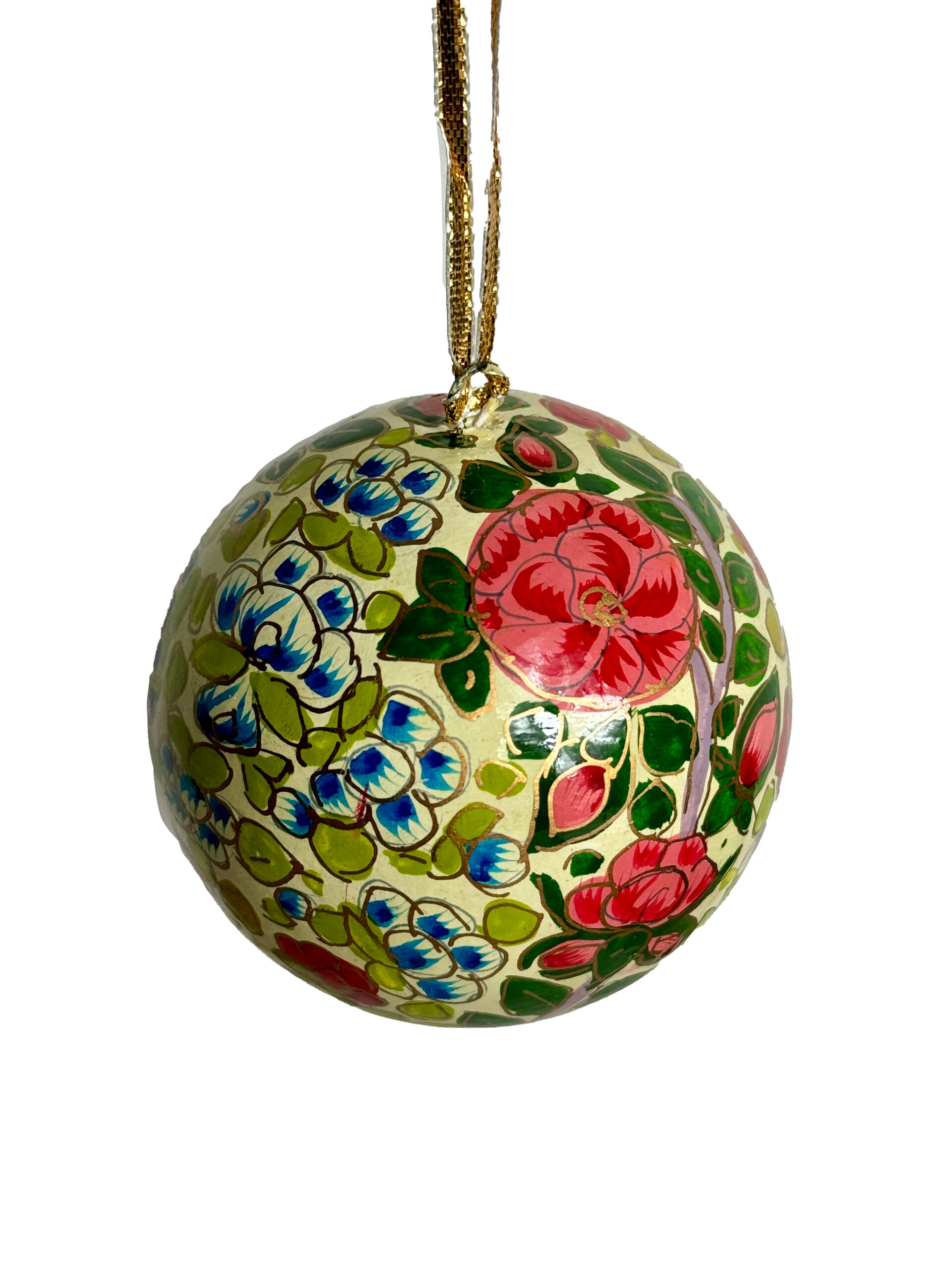 3D Ball Cream Floral - TulipKas